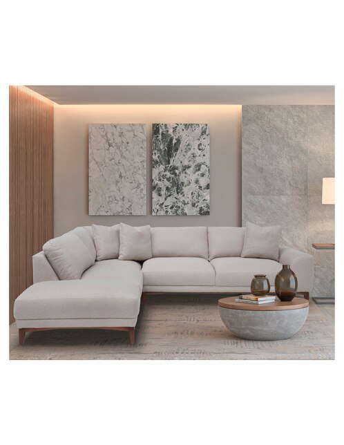 Sala modular izquierda Boal Alina de tela 6