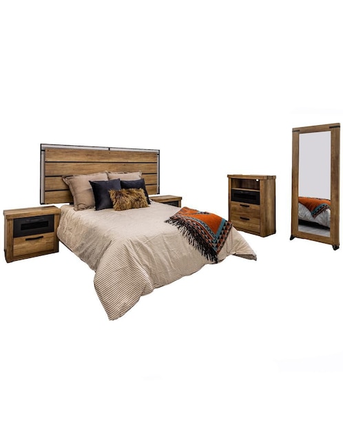 Set recamara Kessa Toto de mdf 8