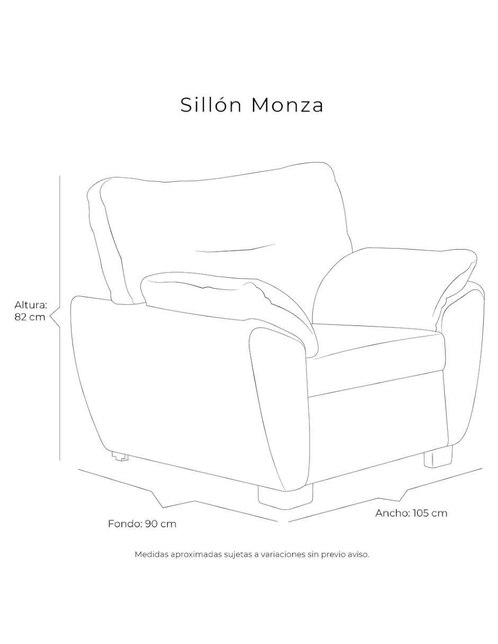 Sofá Monza Dicasa de tela 8