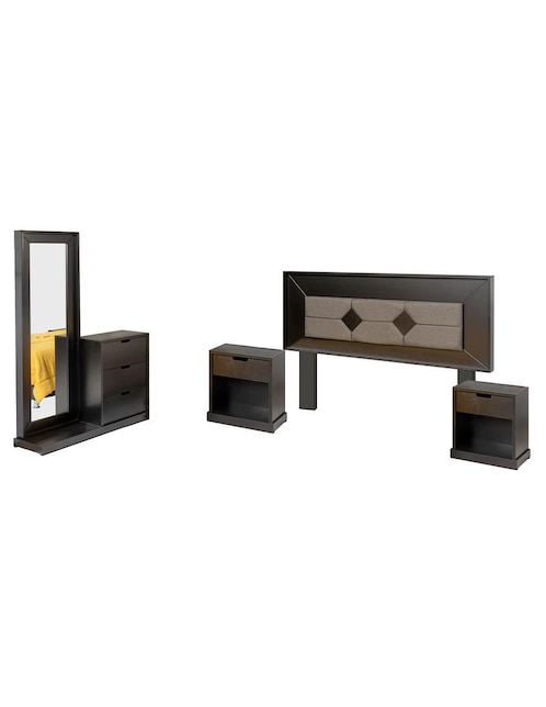 Set Recámara Kessa Cisla de MDF 1