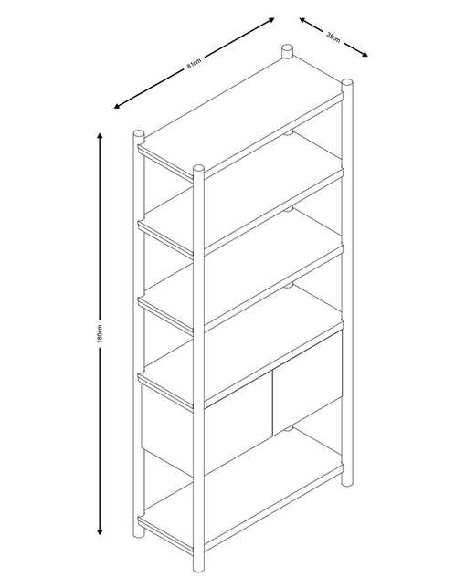 Librero Alva Re Haus de MDF 8