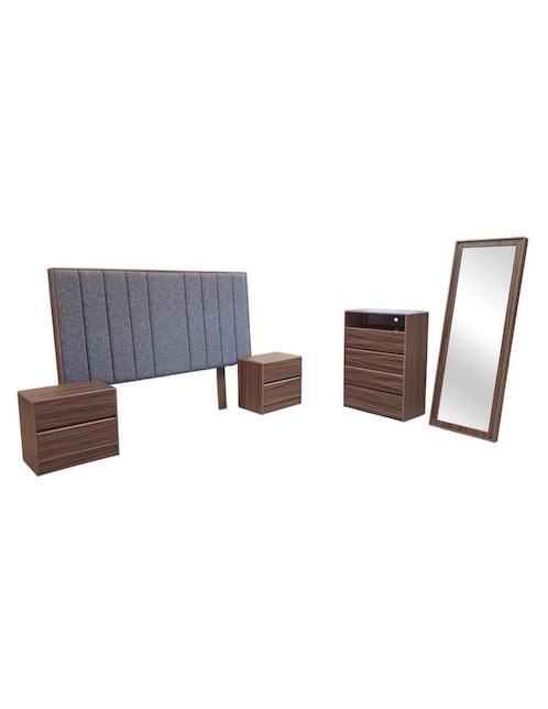 Set recámara Ph Muebles Riviera de MDF 1