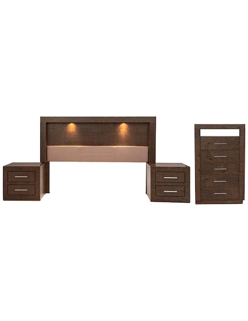 Set recámara Kessa Pamela de MDF 1