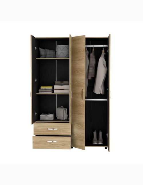Ropero armable Excelsior Tanker Closet Beige de melamina 4