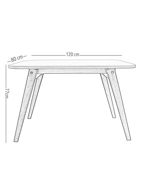 Antecomedor nórdico Tikan Banhi 4 personas 5