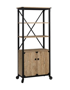 Librero Sauder Línea Steel River Con Ruedas y Puertas Modelo 425910