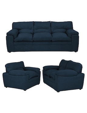 Sala 3 piezas Cosmo Trinity de madera