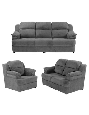 Sala 3 piezas Kendra Trinity de madera